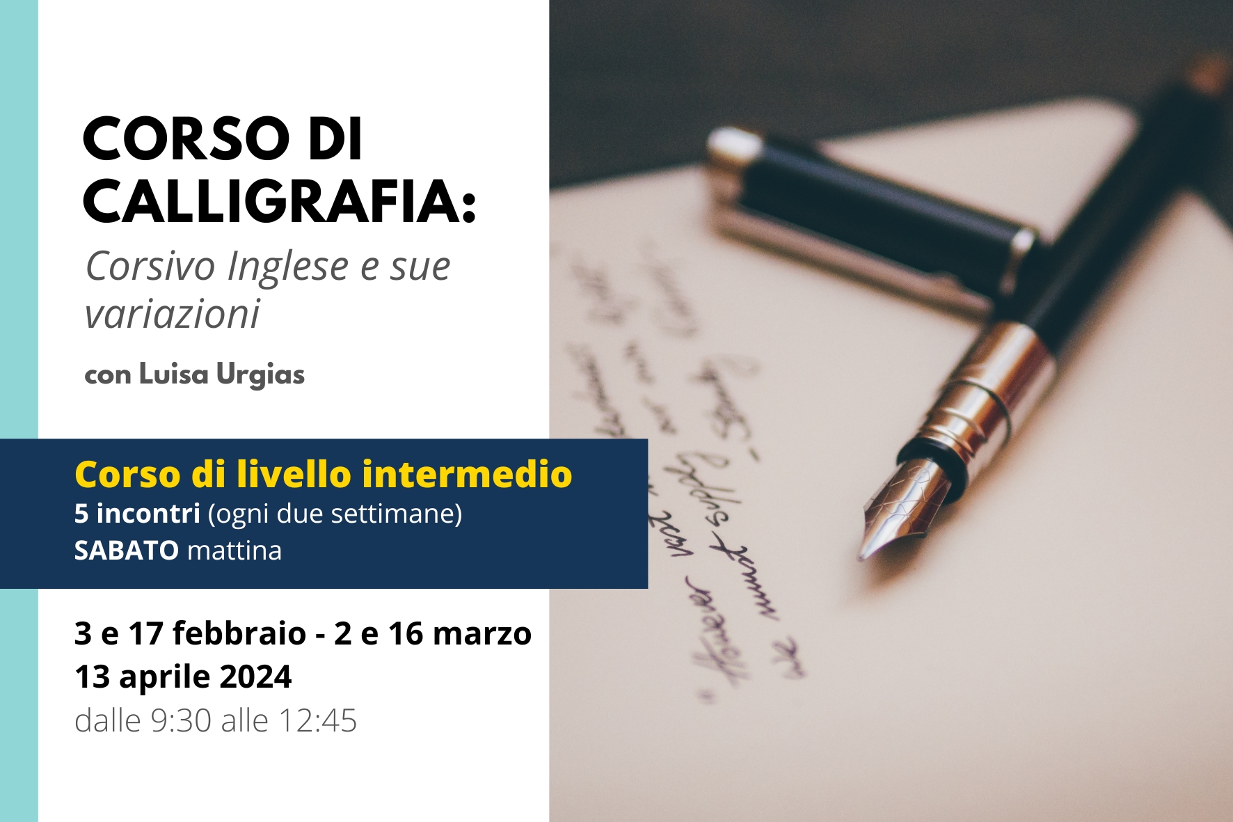Corso di Calligrafia: corsivo Inglese e sue variazioni – Associazione ...